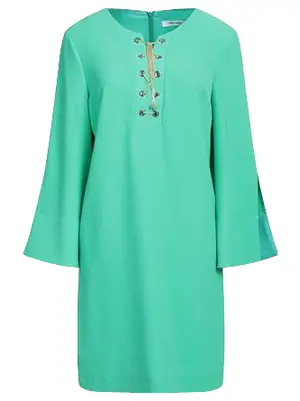 SIMONA CORSELLINI Mini Trapeze Dress - Green
