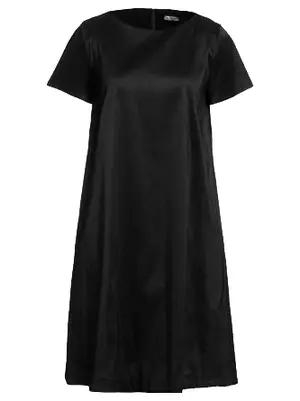 Rossopuro ROSSOPURO Mini Trapeze Dress Black
