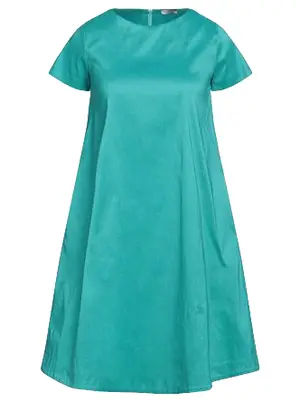 Rossopuro ROSSOPURO Mini Trapeze Dress Turquoise