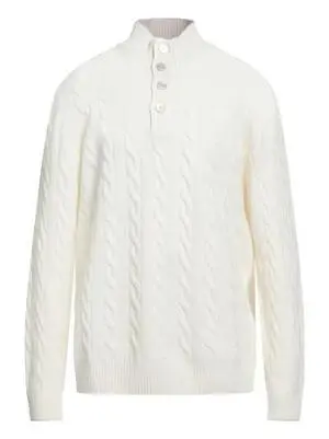 GRAN SASSO Turtleneck Knit Top - Off White