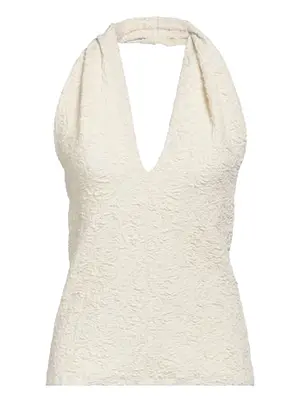 MSGM Halterneck Sleeveless Top - Beige
