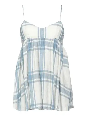 ASPESI Linen Checked Camisole