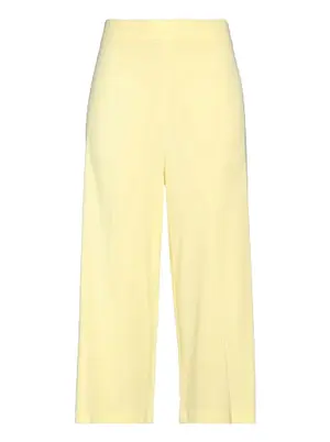 CLIPS Wide Leg High Waisted Trousers Yellow