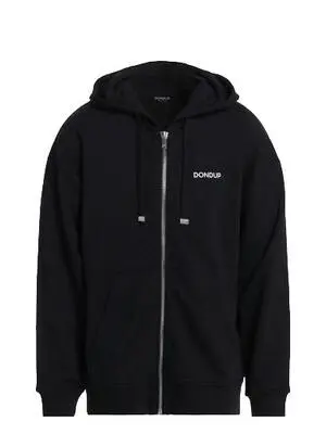 DONDUP Cotton French Terry Logo Hoodie - Black