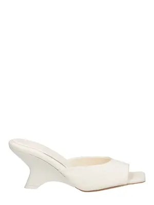 GIA BORGHINI GIA BORGHINI Leather Slides White