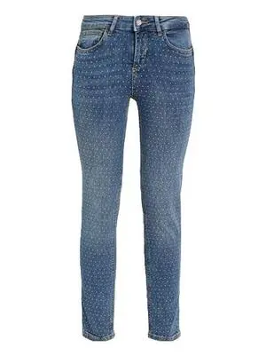 LIU •JO Rhinestone Embellished Jeans - Blue
