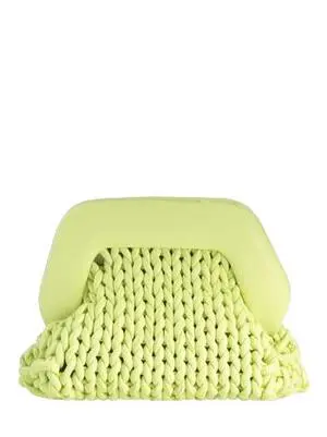 THEMOIRE Textile Fiber Clutch - Green