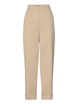 SEMICOUTURE SEMICOUTURE Straight-Leg Twill Pants Beige