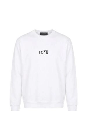 Dsquared2 Cotton Elastane Sweatshirt - Ivory