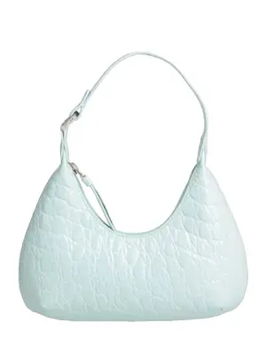 By Far Lime Cowhide Hobo Bag Blue