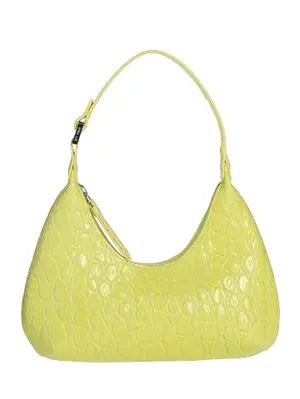By Far Lime Cowhide Hobo Bag Green