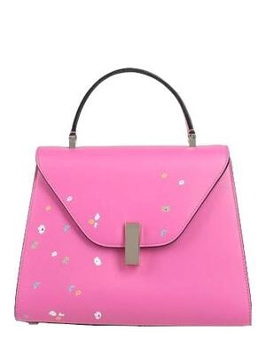VALEXTRA Valextra Calfskin Flap Bag With Print Fuchsia