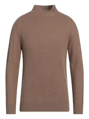 BROOKSFIELD Jacquard-knit Turtleneck - Beige