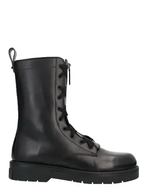 Valentino Garavani Leather Boots - Black