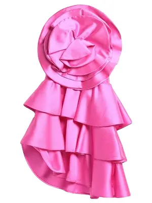 SIMONA CORSELLINI Mini Pleated Dress Pink