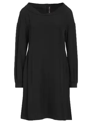 MANILA GRACE Mini Trapeze Dress - Black