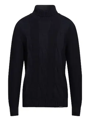 BROOKSFIELD BROOKSFIELD Cable-Knit Turtleneck Blue