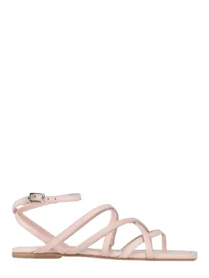 VIC MATIE Leather Thong Sandals Pink