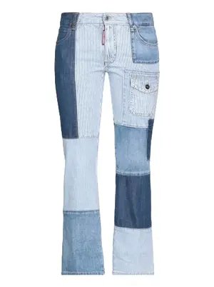 DSQUARED2 Striped Boot-Cut Jeans