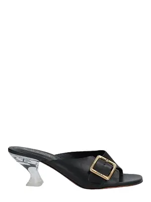 TOD'S Sandals In Soft Leather With Buckle - Black
