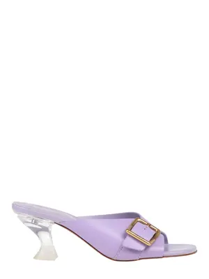 TOD'S Sandals In Soft Leather With Buckle Light Purple