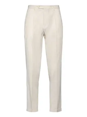 MANUEL RITZ Pants Size Lyocell, Cotton, Elastane - White