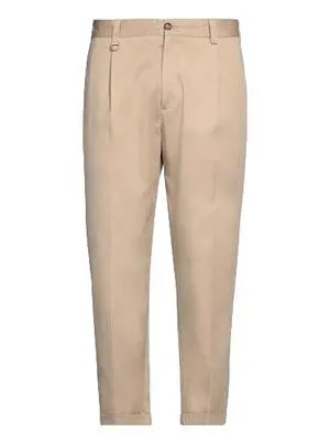 PAOLO PECORA Pants Size Cotton, Elastane - Khaki
