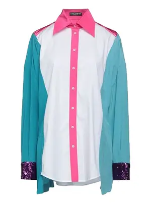 Dolce & Gabbana DOLCE & GABBANA Multicolor Woven Shirt Fuchsia