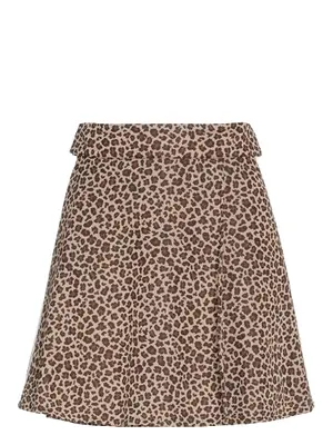 PALM ANGELS PALM ANGELS Mini Leopard-Print Skirt