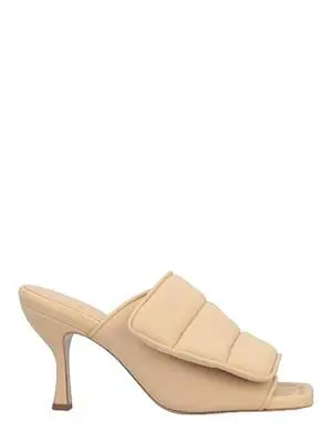 GIA BORGHINI Spool Heel Sandals - Beige