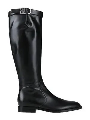 SERGIO ROSSI Leather Cowboy Boots - Black
