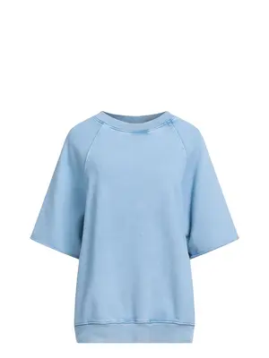 Aspesi Cotton Fleece Sweatshirt Sky Blue