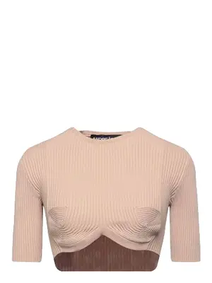 ANDREĀDAMO ANDREĀDAMO Knitted Sweater Beige