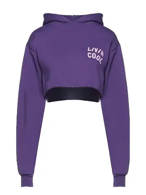 LIVINCOOL Cotton Sweatshirt Purple