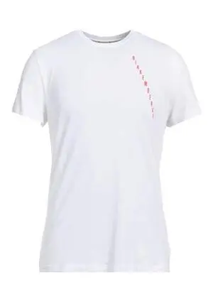 BIKKEMBERGS T-shirt Size Cotton, Elastane - White
