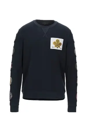 Brian Dales Embellished Cotton Sweatshirt - Blue