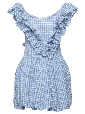 JIJIL Mini Balloon Dress - Blue