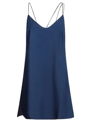 Malìparmi MALÌPARMI Mini Slip Dress Navy Blue