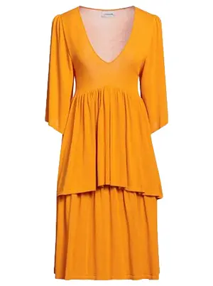 SCAGLIONE SCAGLIONE Midi Dress Ocher