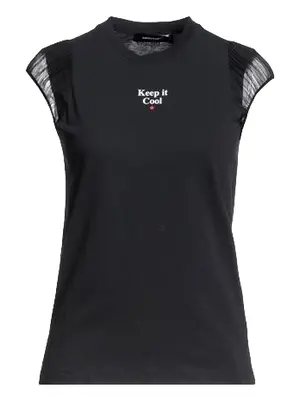 Dsquared2 T-shirt With Appliqués Black