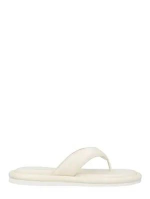 GIA BORGHINI Thong Sandals In Leather White