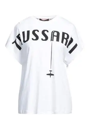TRUSSARDI Printed Cotton T-shirt - White