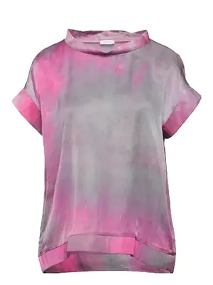 Rossopuro ROSSOPURO Satin Tie-Dyed Top Pink