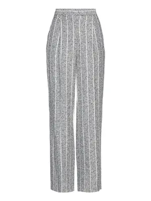 Lorena Antoniazzi LORENA ANTONIAZZI Wide-Leg Striped Pants Dark Blue
