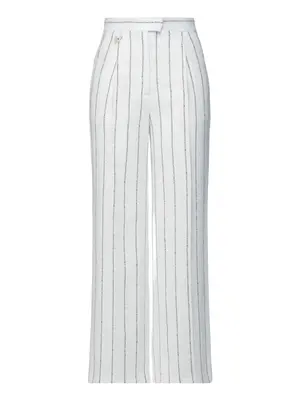 Lorena Antoniazzi LORENA ANTONIAZZI Wide-Leg Striped Pants White