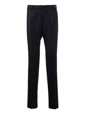 Tagliatore Tailored Virgin Wool Trousers - Blue