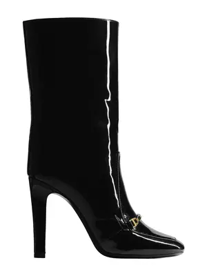 Saint Laurent Square-toe Boots - Black