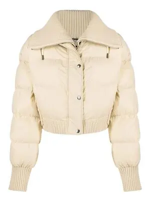 Jacquemus Ribbed-knit Puffer Jacket - Neutrals