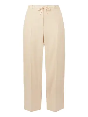 JIL SANDER Wool Straight-leg Trousers - Neutrals