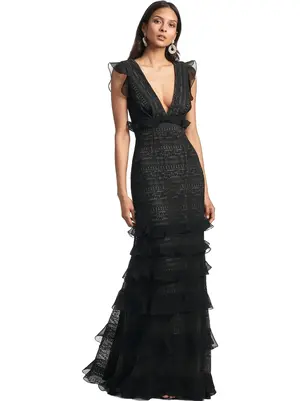 Sachin & Babi Serafina Gown - Black